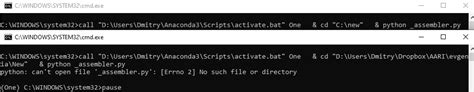 running python scripts in anaconda environment through windows cmd
