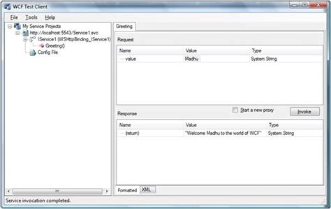 testing wcf service using test client wcftestclient exe