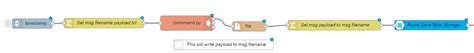 store data in flow variable to be used in another node in python3