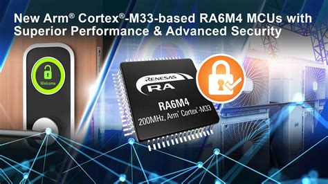renesas releases arm cortex m33 based ra6m4 mcus for iot applications