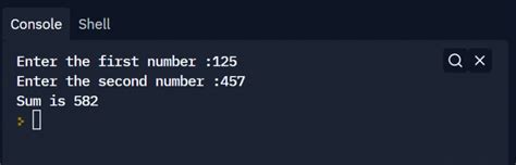 lua program to add two numbers programming code examples