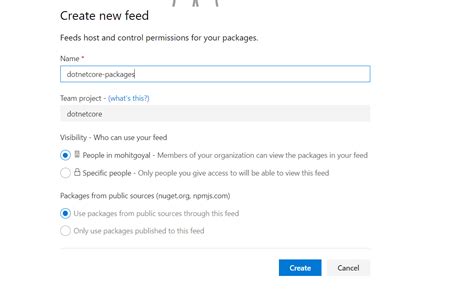 create nuget packages using ci cd in azure pipelines and push to azure