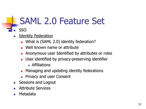 Ppt Saml 2 0 Federation Models Use Cases And Standards Roadmap