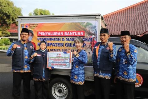 Bpbd Cilacap Salurkan Bantuan Donasi Untuk Korban Gempa Cianjur