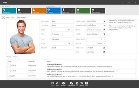app navigation ui for winforms c devexpress