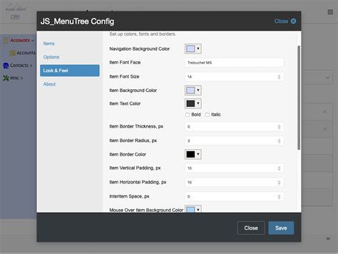 js menutree add on claris marketplace