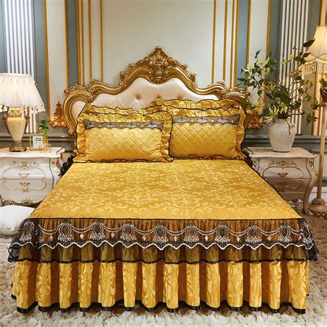 Drap Housse Ensemble De Draps De Lit En Dentelle Taille De Jupe 45cm