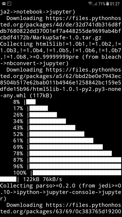 how to run jupyter notebook on android termux cli