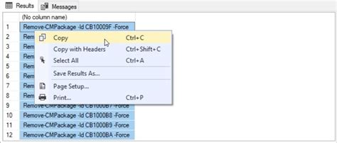 using a sql server query to create a powershell script enhansoft