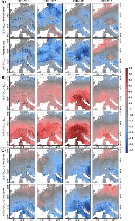Spatial Correlations Between Cru Ts V 4 04 And Pf δ 18 Otrc Npf δ 18