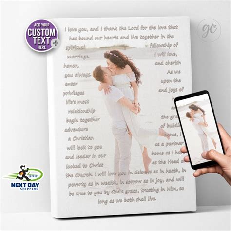 Custom Poem Print On Canvas Etsy