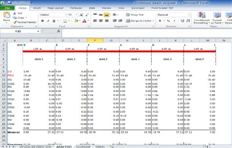 a typical analysis sheet ms excel 2010 download scientific diagram
