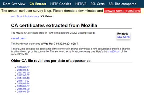 curl error 60 ssl certificate unable to get local issuer certificate