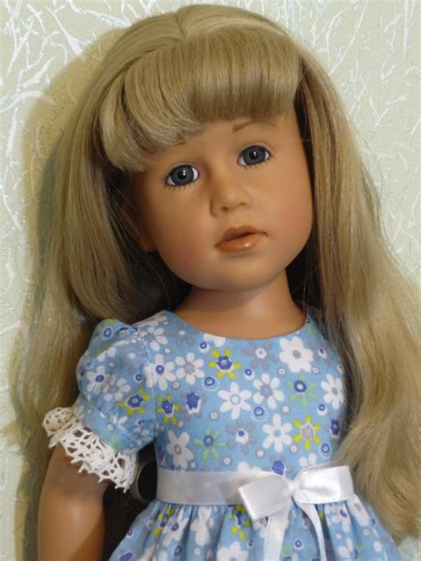 Gotz Doll Clothes Blue Classic Doll Dress Gotz Dolls 18 Etsy Doll