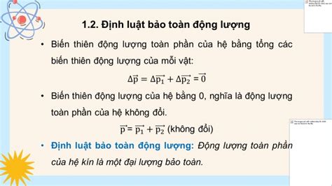 Giáo án điện Tử Vật Lí 10 Kết Nối Bài 29 Định Luật Bảo Toàn động Lượng