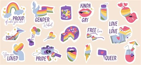 Premium Vector Vector Set Of Lgbtq Community Symbols And Icons For