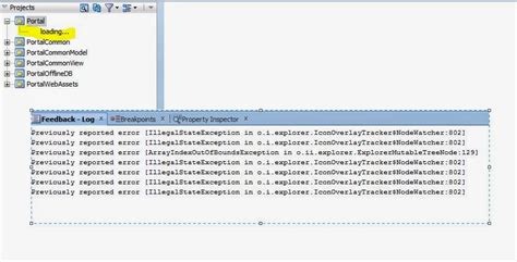 fortune minds oracle adf how to resolve illegalstateexception in o i
