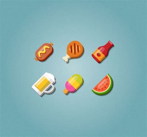 How To Create A Set Of Food Icons In Adobe Illustrator Graphic Design