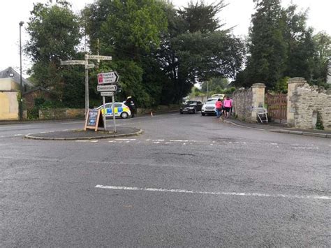 B3136 Closed Out Of Shepton Mallet After Crash At Accident Blackspot