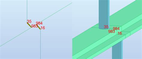 solved rigid link connection between beam and columns autodesk community