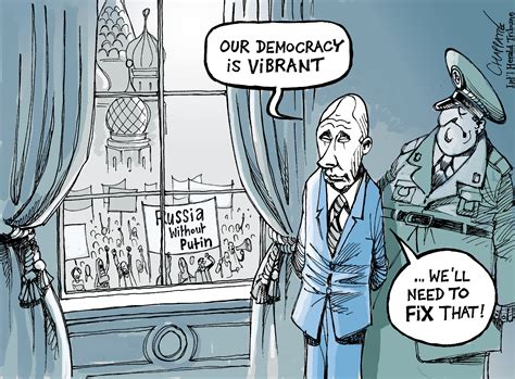 Anti Putin Rally Globecartoon Political Cartoons Patrick Chappatte