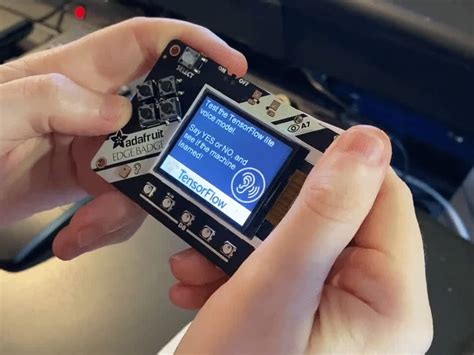 micro speech demo tensorflow lite for edgebadge quickstart adafruit