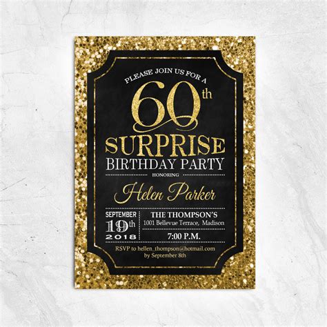 Black Gold Birthday Invitation 13 Examples How To Create Tips
