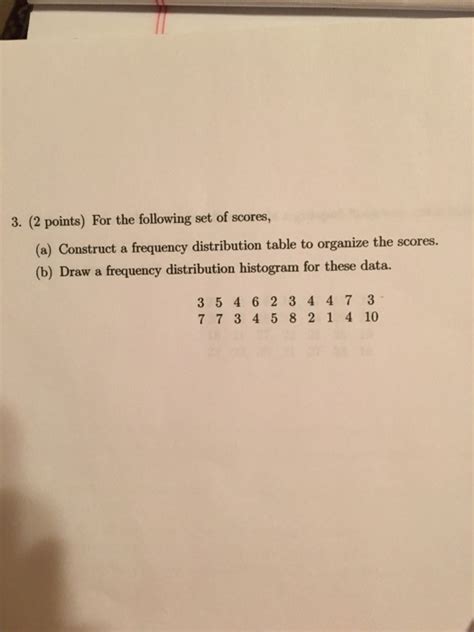 solved a construct a frequency distribution table to or