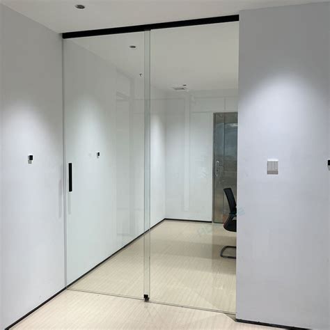 Hdsafe No Bottom Track 8 12mm Frameless Glass Door Office Meeting Room