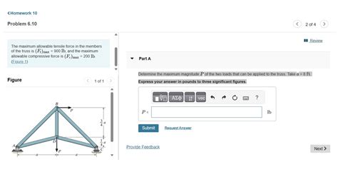 Solved Problem 6 10the Maximum Allowable Tensile Force In