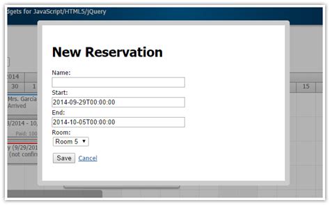 html5 hotel room booking javascript php mysql daypilot code