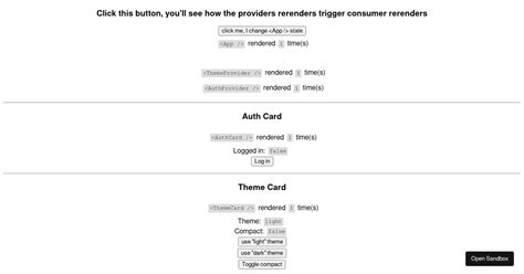 react context codesandbox