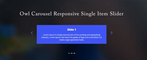 owl carousel responsive single item slider free download