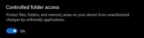 windows controlled folder access on filesystemexception writefrom