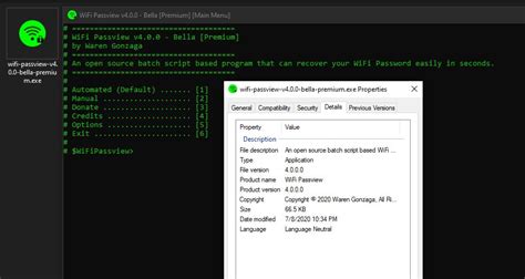 wifi passview v4 0 batch script based wifi passview for windows