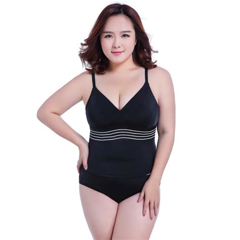 Plus Size 4xl Swimwear 2017 Large Tankini Push Up Trikini Big Bikini