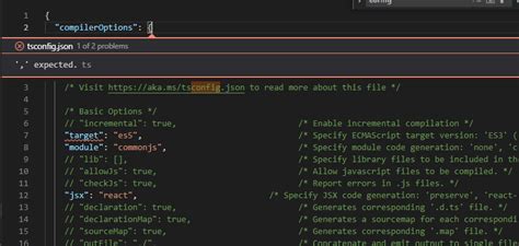saying that extra commas should be added to tsconfig json · issue