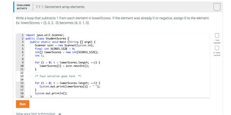 solved challenge activity 7 7 1 decrement array elements