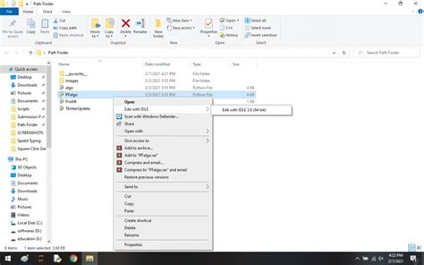 python program to path finder gui app using the python tkinter