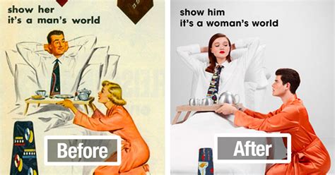 Inspired Photographer Reverses Gender Roles Portrayed In Sexist 1950s Ads