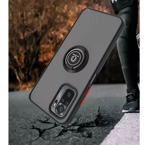 قاب محافظ شیائومی Smoky Matte 360 Ring Case Poco M5s موب خرید