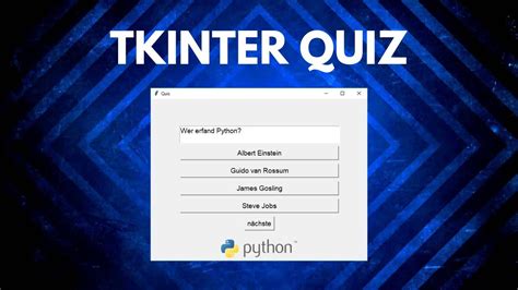 python quiz tkinter teil 1 ein spiel programmieren mit python youtube