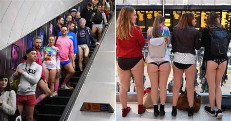 Londoners Strip Off For Annual No Trousers Tube Ride Metro News