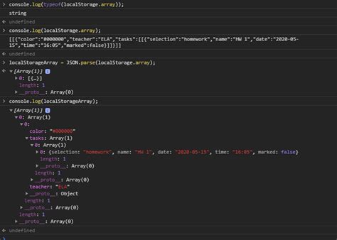 javascript why is json parse not parsing inner array of json object