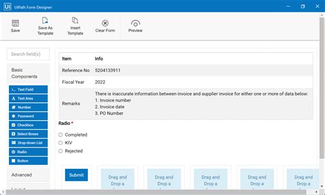 action form task failed to include css in html content action center