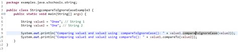 java string comparetoignorecase method example internal