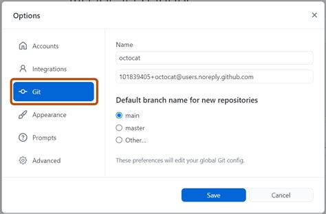 configurar git para github desktop github docs