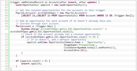 web is there a database of sample apex triggers salesforce stack