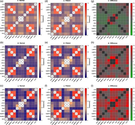 Matrices Of The Mean Functional Connectivity Fc Strength Of The
