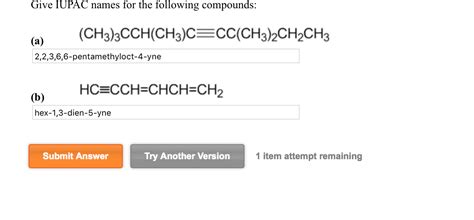 Solved Give Iupac Names For The Following Compounds